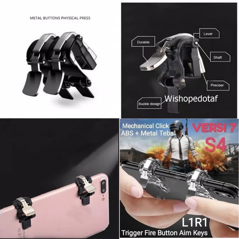 Aksesoris Hp Game Controller S4 Trigger, Telepon Seluler & Tablet ...
