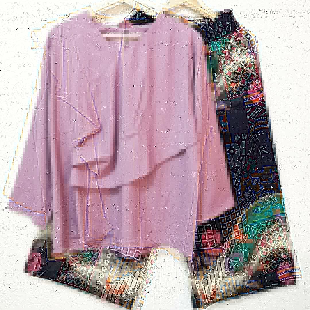 Batik Set Plus Size, Women's Fashion, Tops, Blouses on Carousell