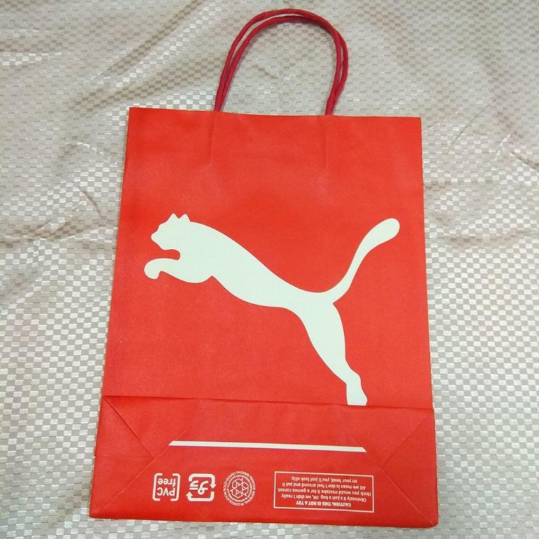 Branded Paper Beg USED LIKE NEW PUMA ADIDAS GUESS Paper bag, Women's ...