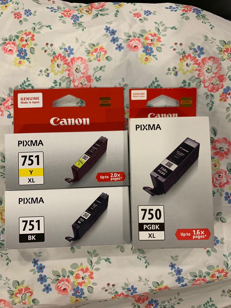 Canon Pixma Ink Cartridge 751 750, Computers & Tech, Printers, Scanners ...