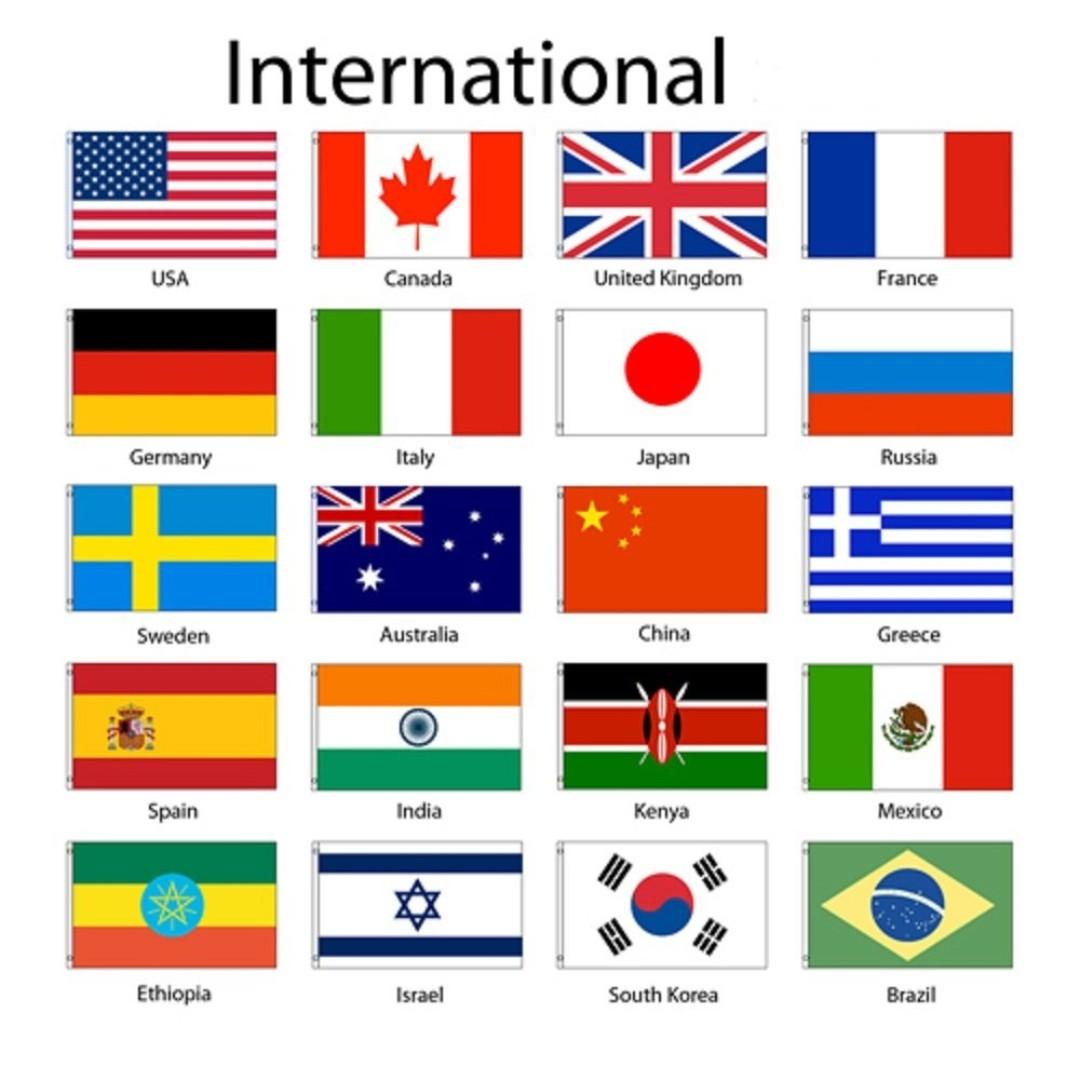 Country FLAGS USA America Canada United Kingdom France Germany Italy ...