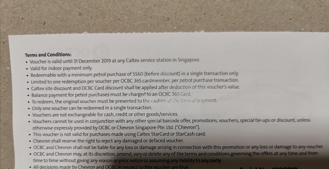 Coupons for Fuel topping ($24 off), Everything Else on Carousell