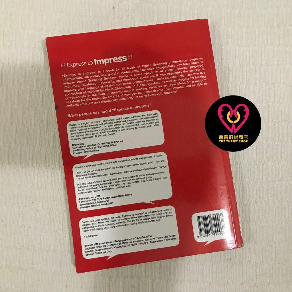 Darren Tay - Express to Impress - How to enthrall, entertain and engage any audience, Hobbies ...