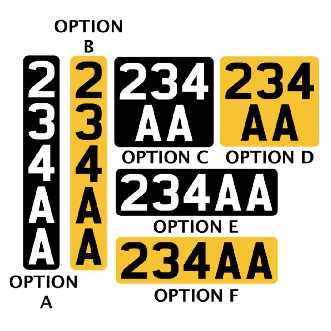 E-bike Custom-made Number plate, Motorcycles, Motorcycle Accessories on ...