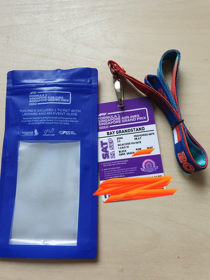 F1 Saturday ticket, Tickets & Vouchers, Event Tickets on Carousell