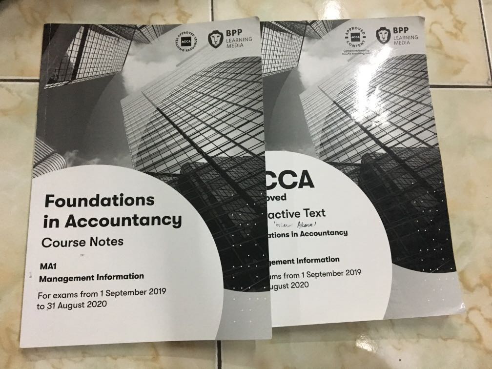 FIA ACCA (CAT) MA1 Interactive Text and Course Notes (BPP) 19/20 ...