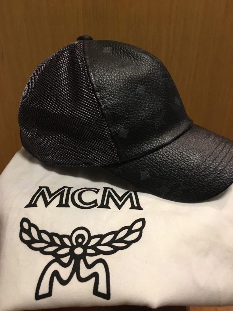 MCM Classic Mesh Cap in Visetos (Black), Men's Fashion, Watches ...