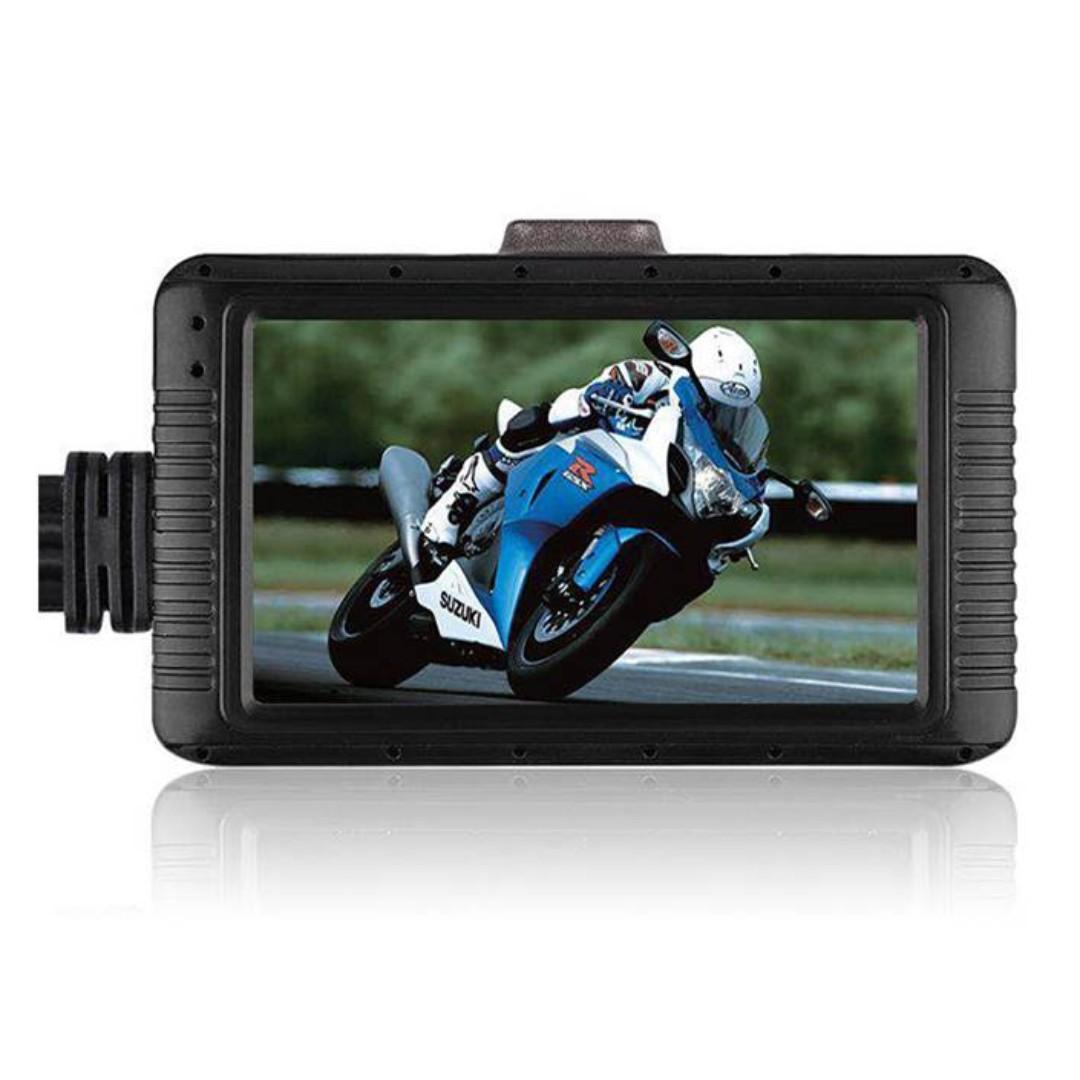 Mini Full HD 720P Motorcycle Camera DVR Dash Cam Dual-channel Front ...