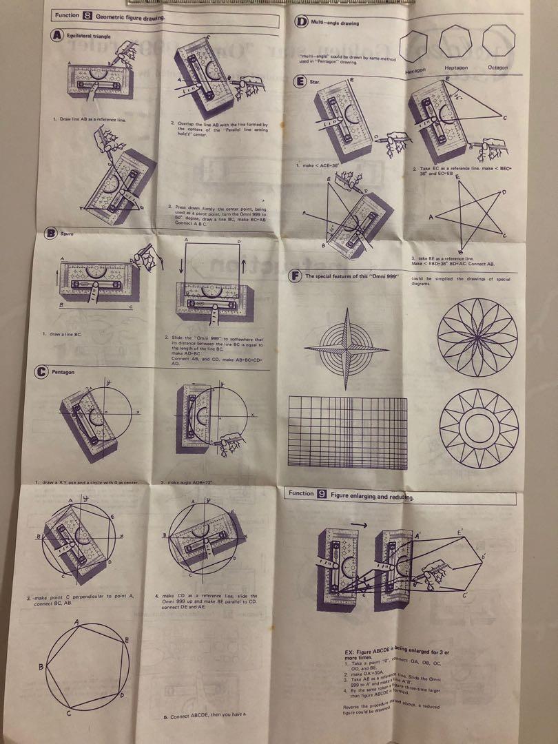Vintage Omni 999 multipurpose ruler, Everything Else on Carousell