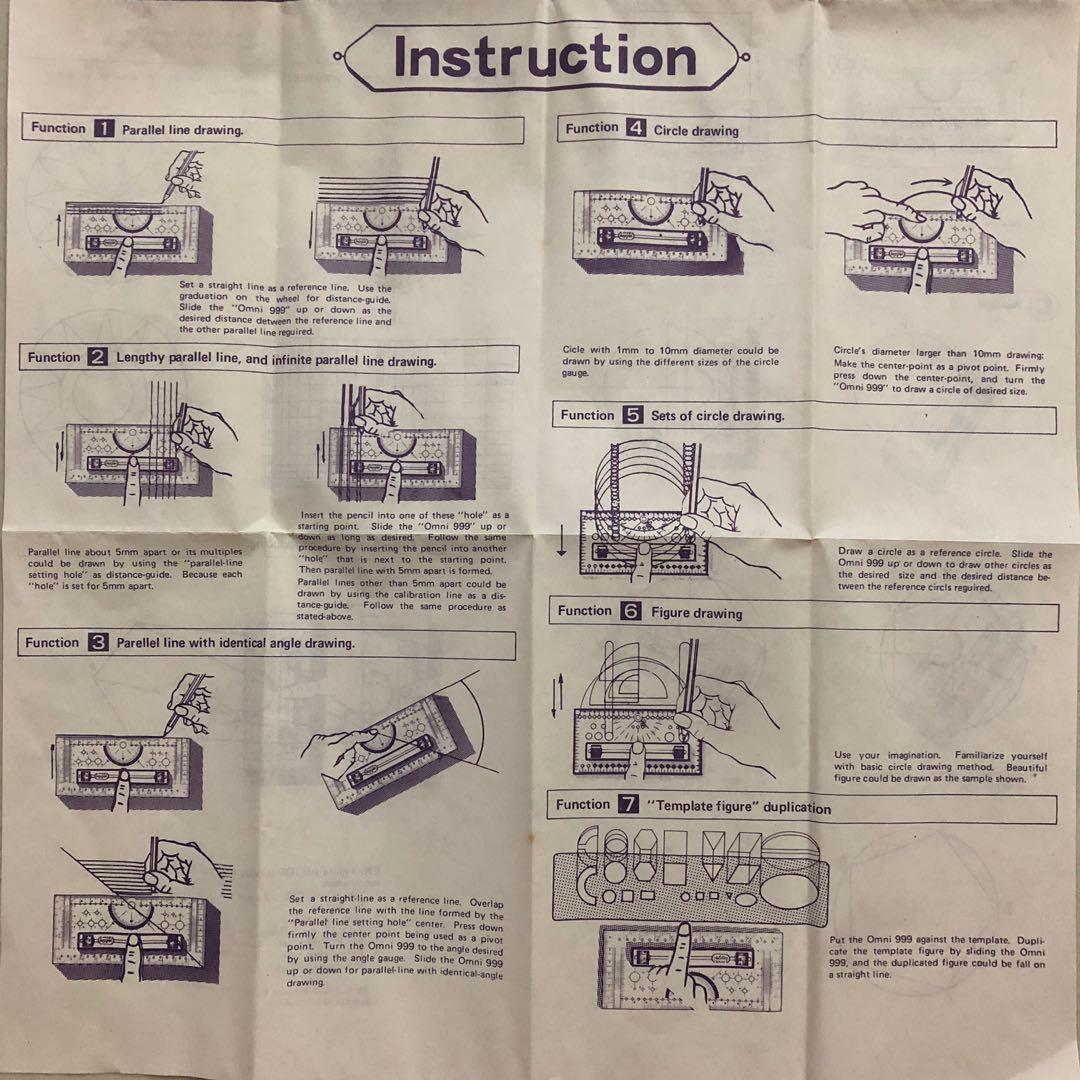Vintage Omni 999 multipurpose ruler, Everything Else on Carousell