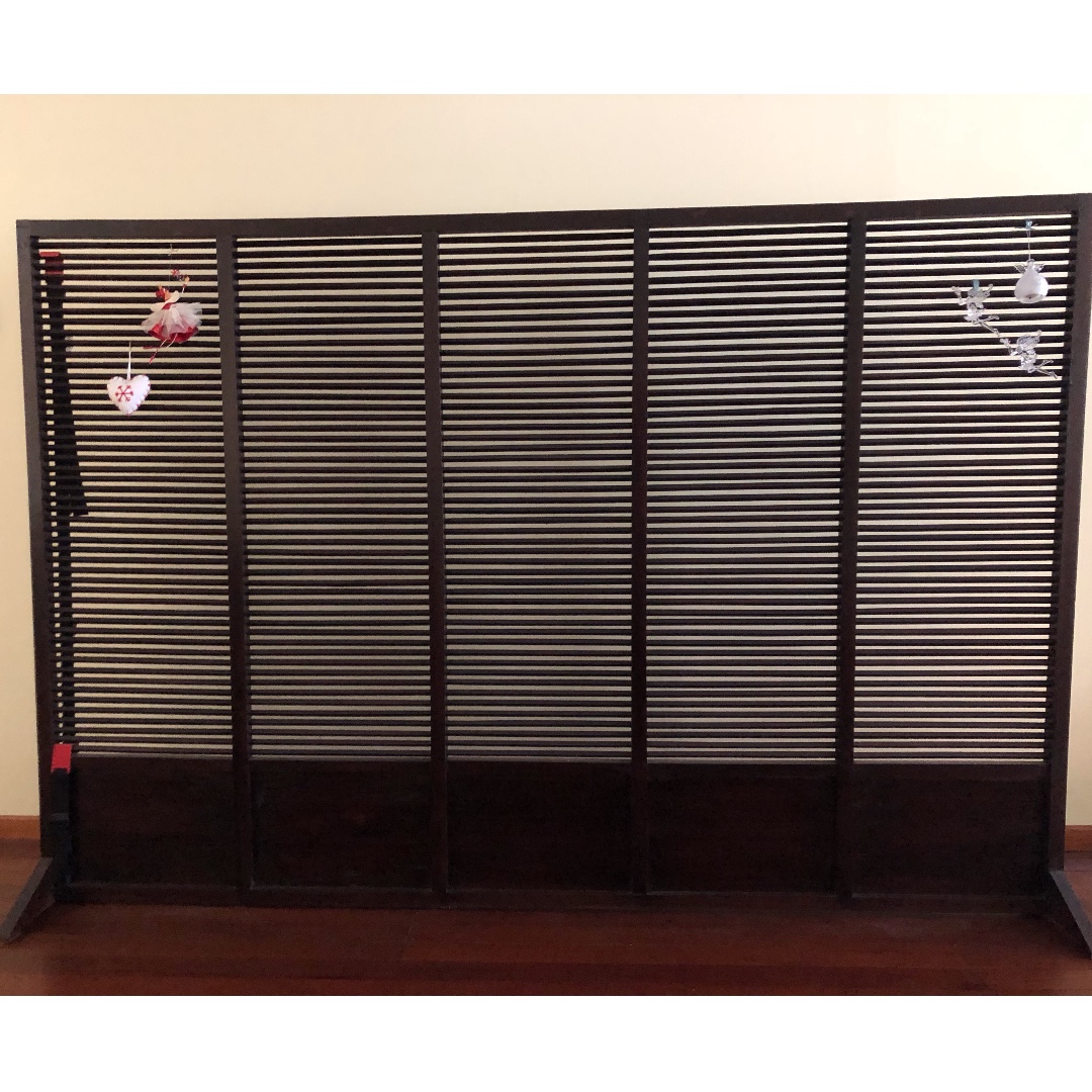Partition in teak wood, Furniture, Others on Carousell