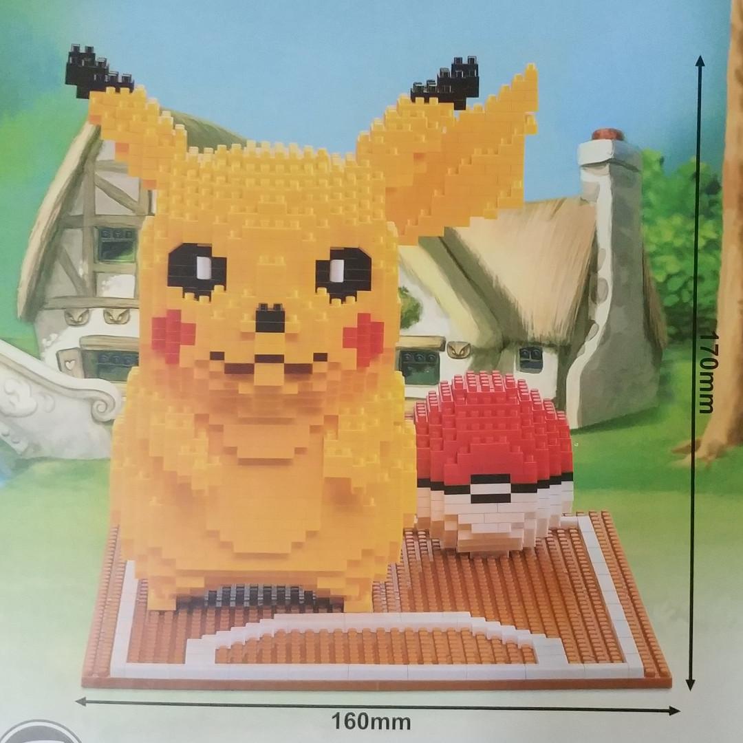 Pikachu Fully Assembled Microblocks, Hobbies & Toys, Toys & Games on ...