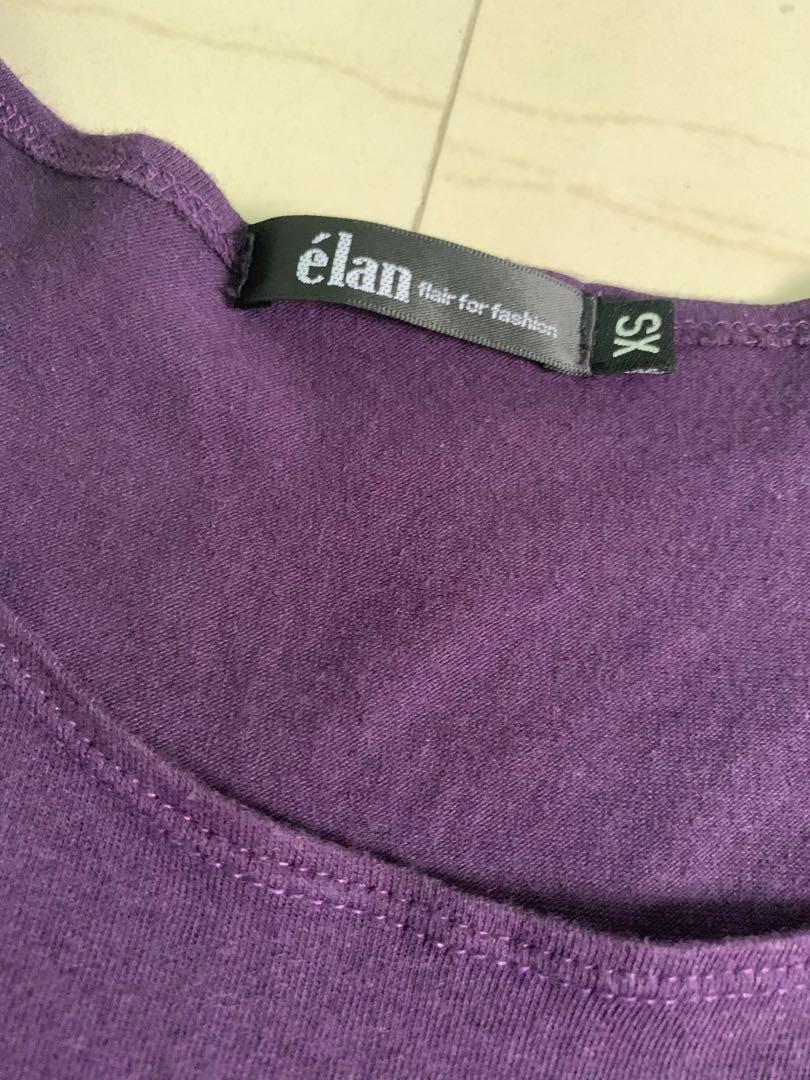 Elan Purple blouse with fluffy sleeves, Women's Fashion, Tops, Blouses ...