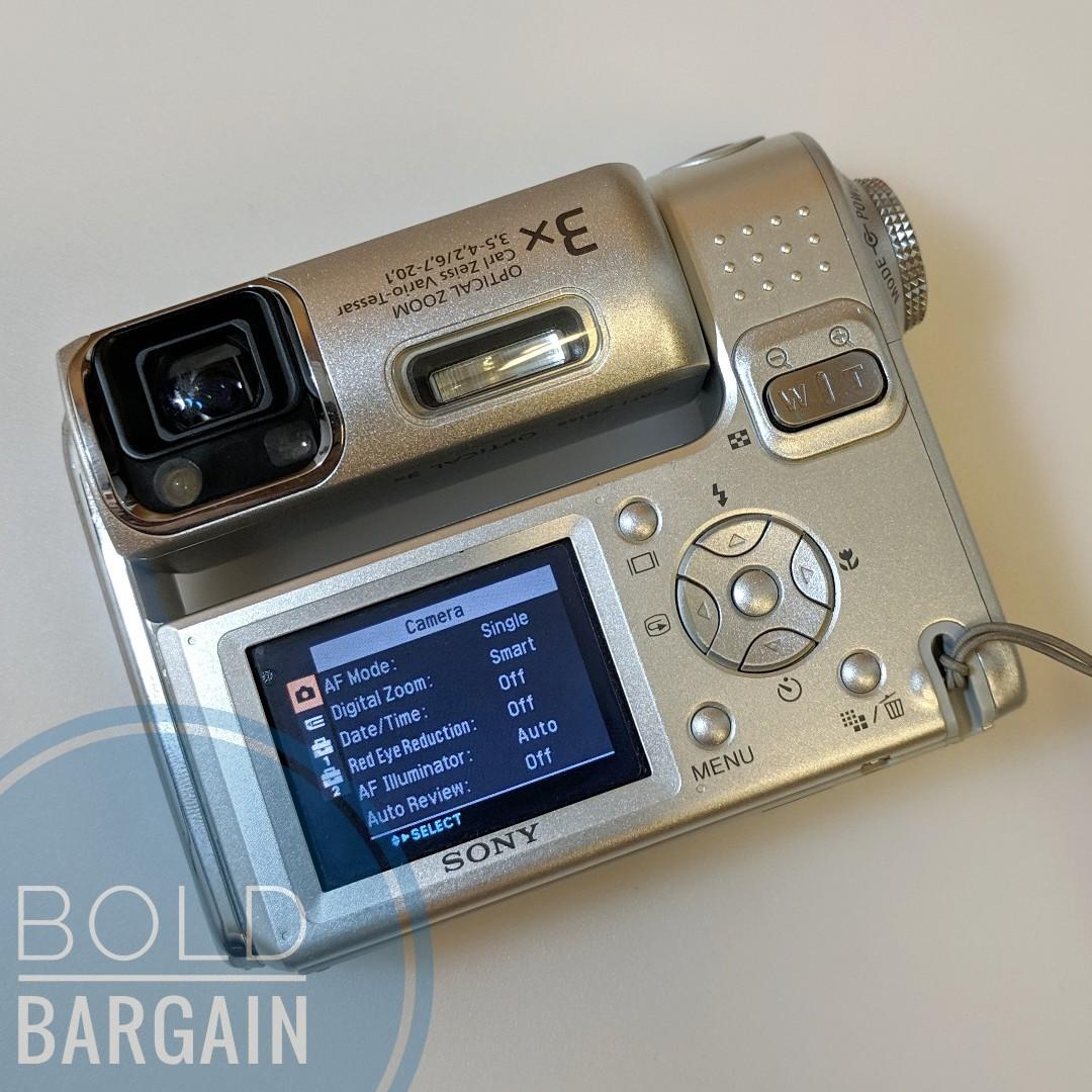 Rare SONY DSC-F88 Digital Camera 3x Zoom Carl Zeiss Lens 5.1 Megapixel ...