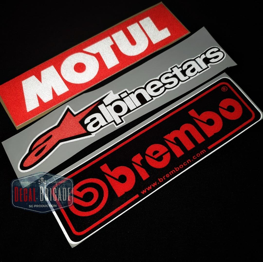 Reflective motogp decal, Motorcycles, Motorcycle Accessories on Carousell