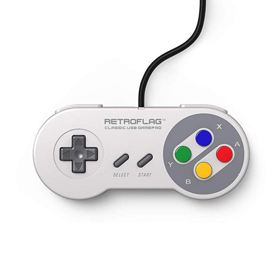 RETROFLAG Classic SNES / SFC Wired USB Gaming Controller for PC, Switch & Raspberry Pi (Brand ...