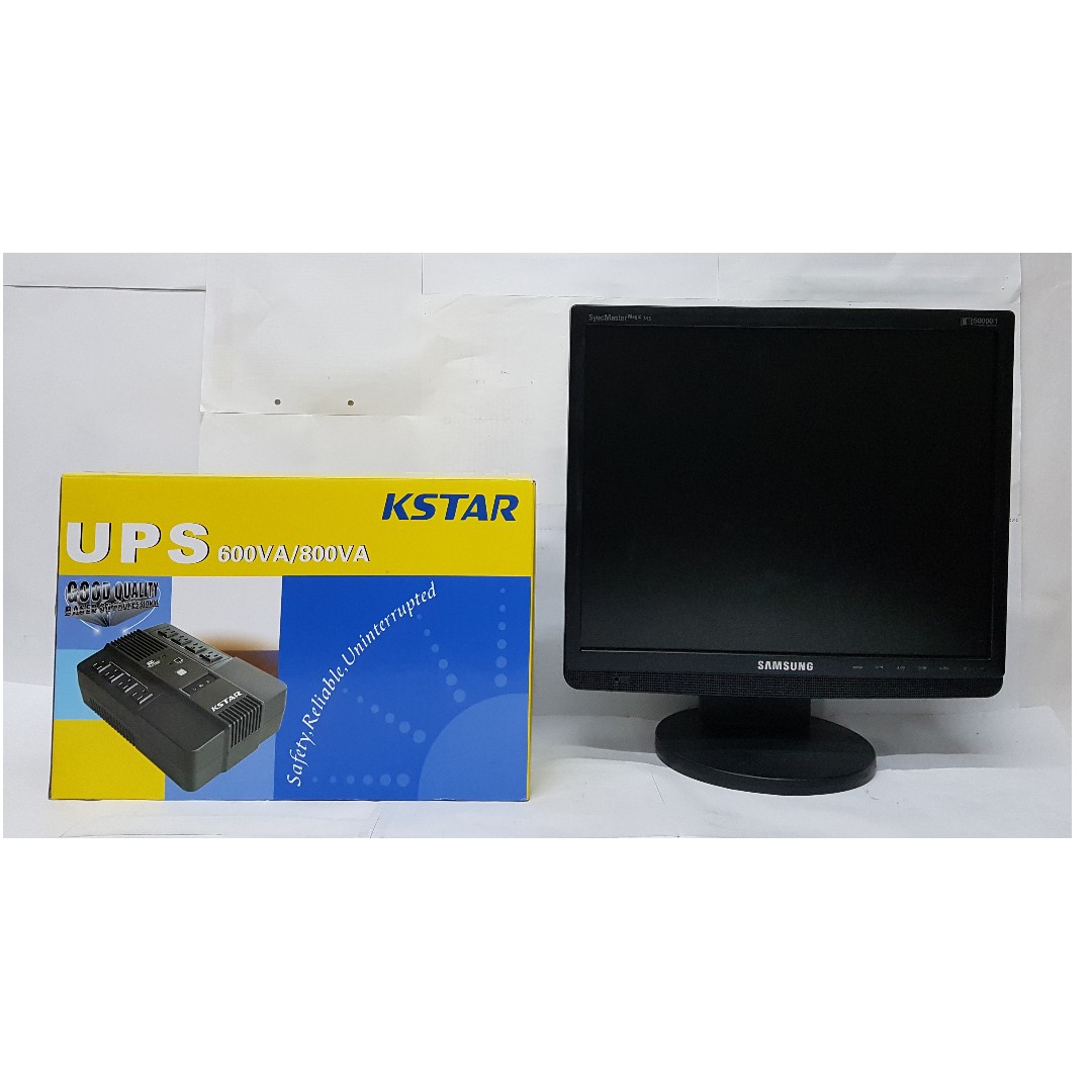 Samsung SyncMaster Magic CX743B 17-inch LCD Monitor with KSTAR 600VA ...