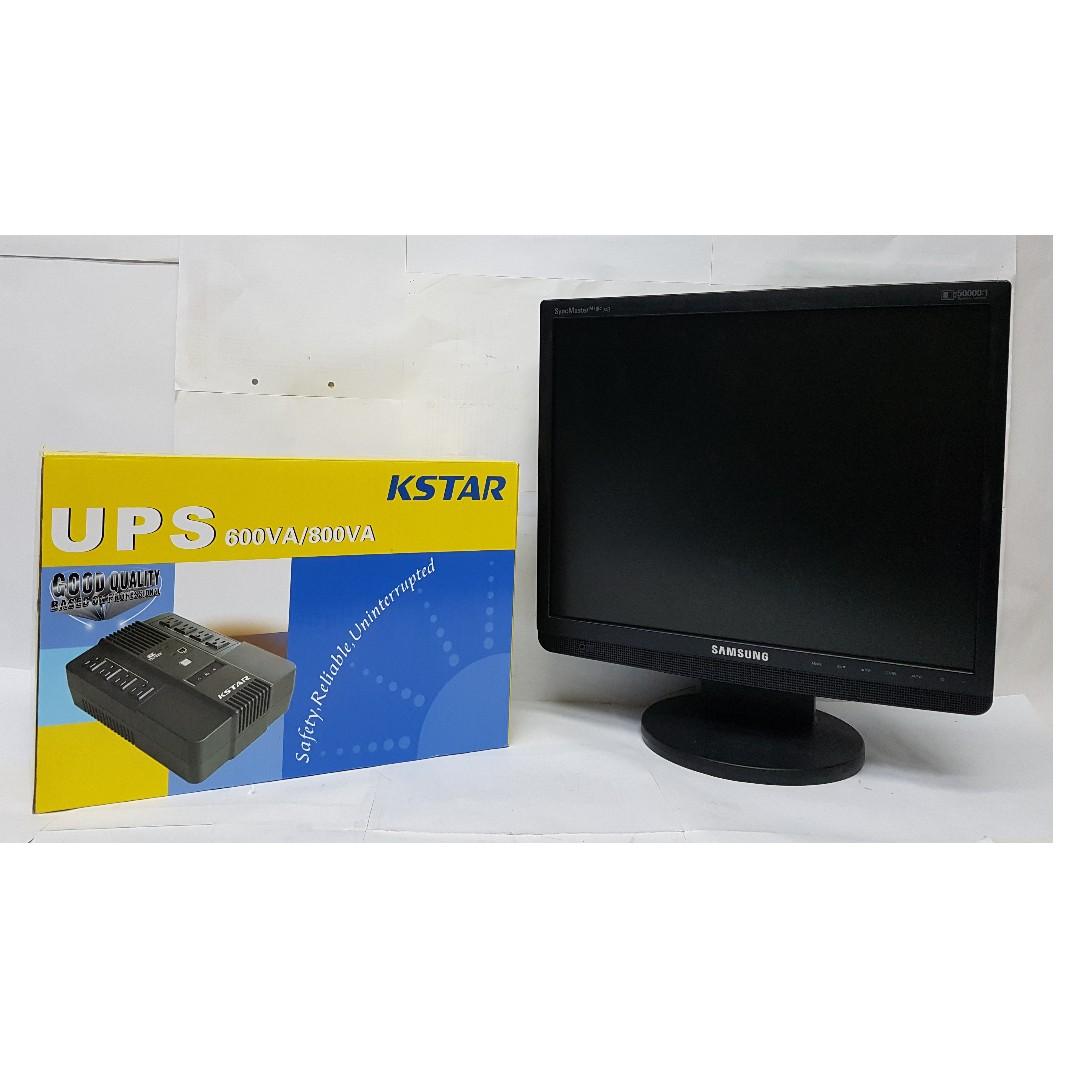 Samsung SyncMaster Magic CX743B 17-inch LCD Monitor with KSTAR 600VA ...