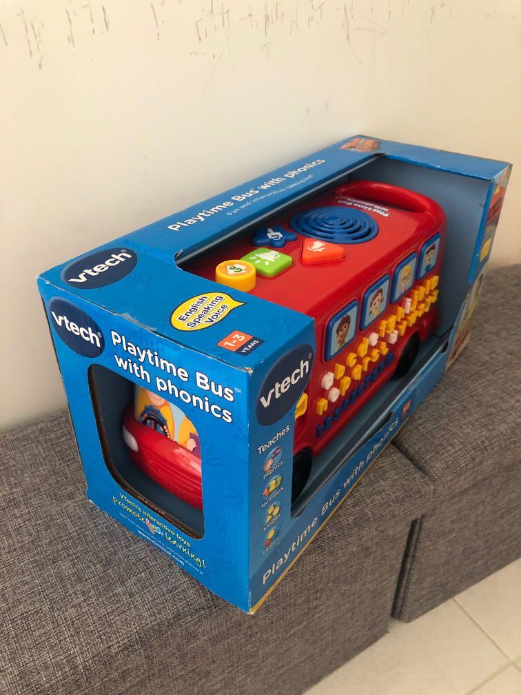 Vtech - Playtime bus with phonics, 兒童＆孕婦用品, 嬰兒玩具 - Carousell