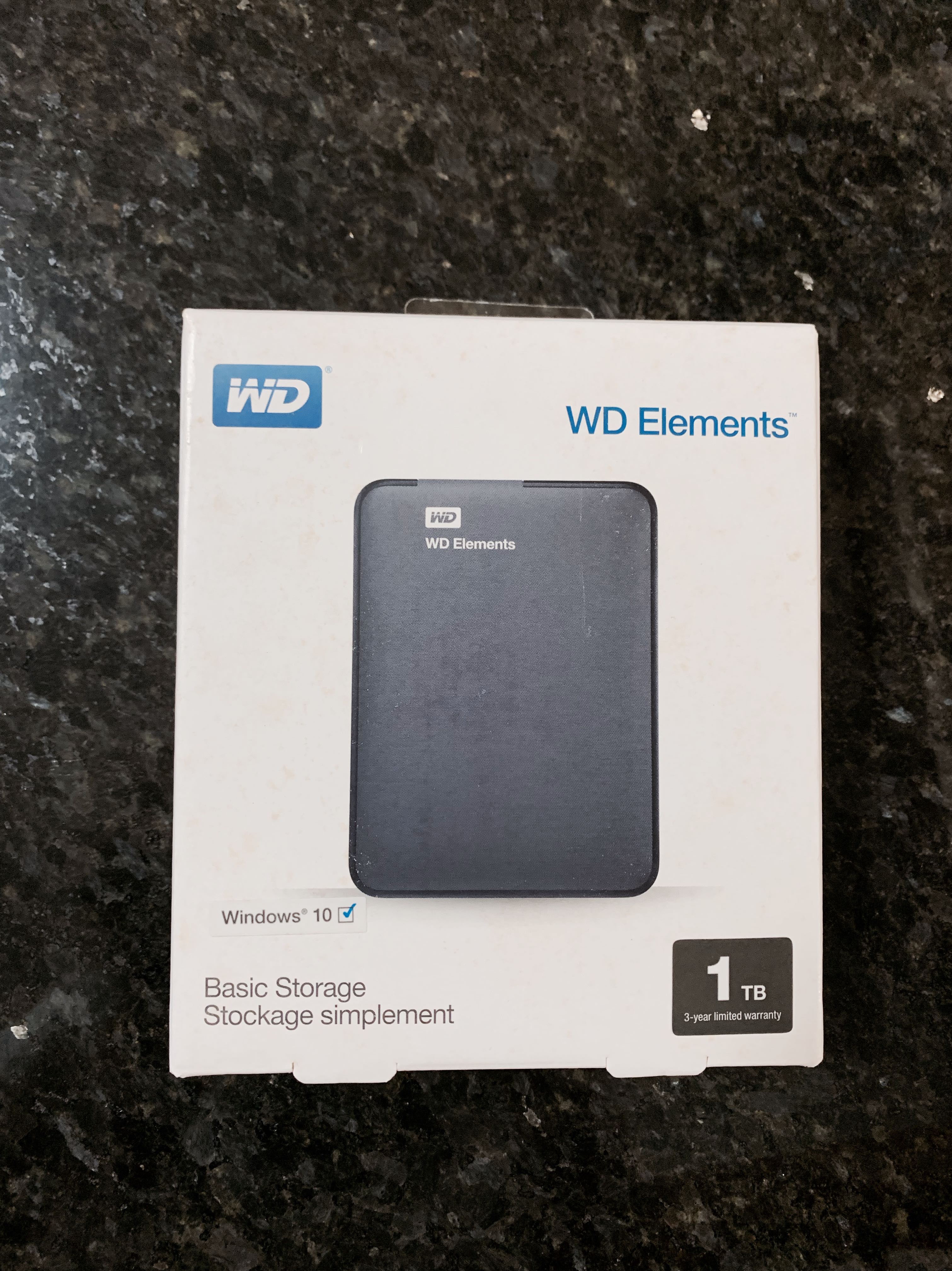 WD 1TB Elements Portable External Hard Drive, Computers & Tech, Parts ...