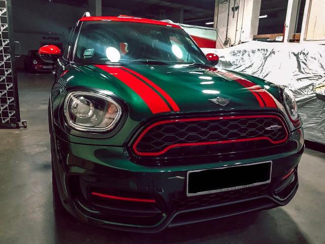 MINI Cooper Custom Wrap / DeChrome / Racing Stripe, Car Accessories ...
