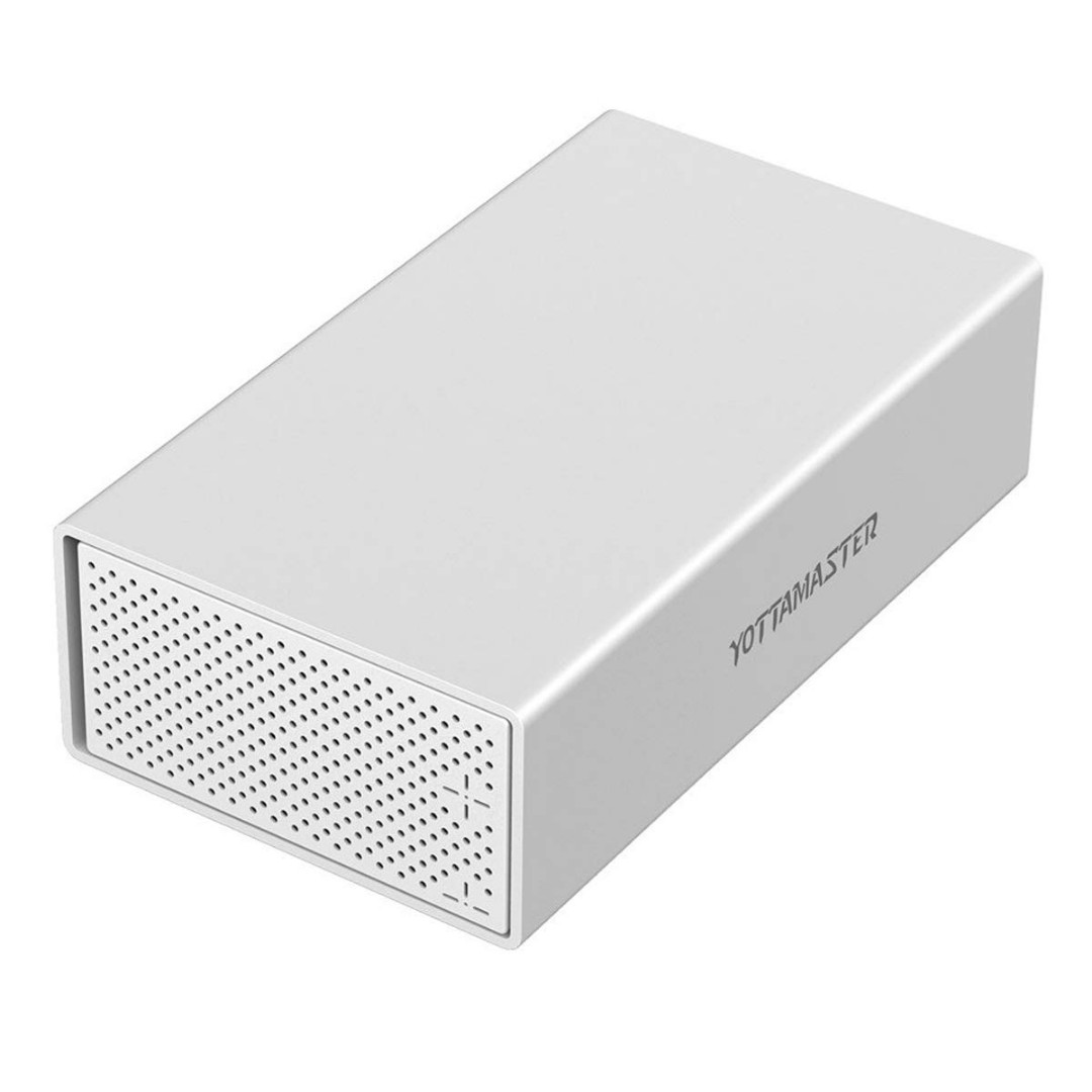 Yottamaster Aluminum Alloy 2 Bay 3.5 inch USB3.0 Hard Drive RAID ...