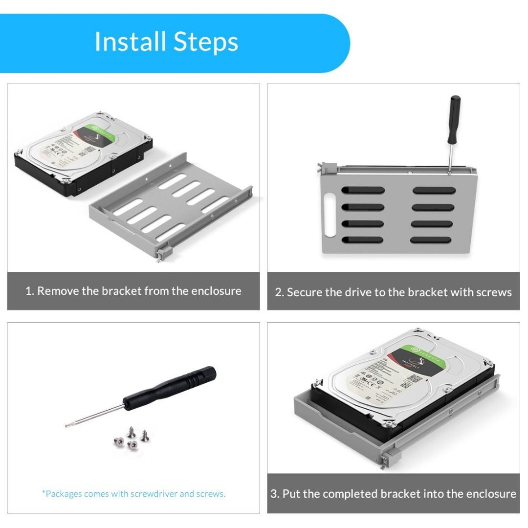 Yottamaster Aluminum Alloy 2 Bay 3.5 inch USB3.0 Hard Drive RAID ...