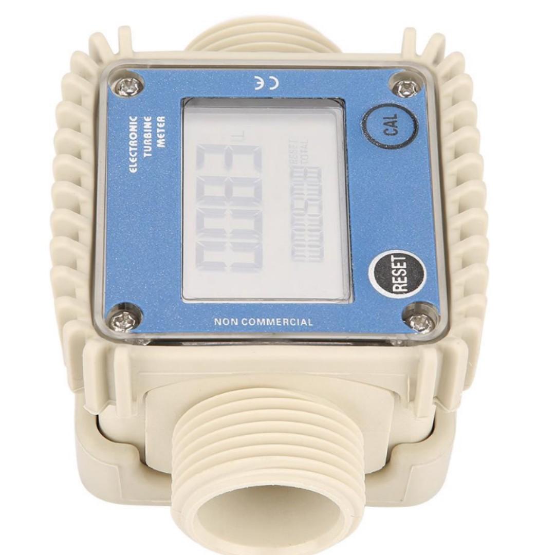 2267) Digital K24 LCD Turbine Gauge For Diesel Chemicals Water Oil Fuel ...