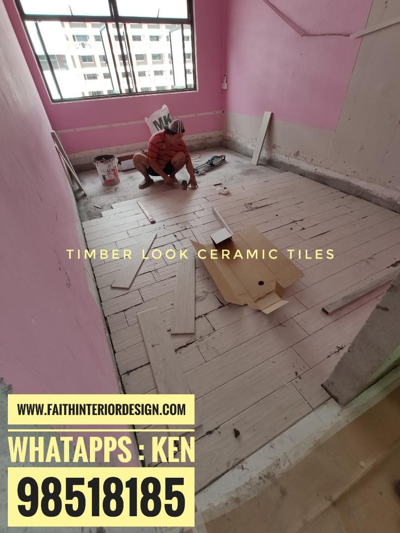 HDB Wall and Floor Tiling Service, Home Services, Renovations, Flooring ...