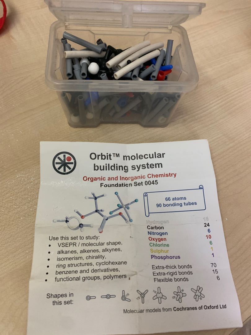 Chemistry organic and inorganic model kit, Hobbies & Toys, Books ...
