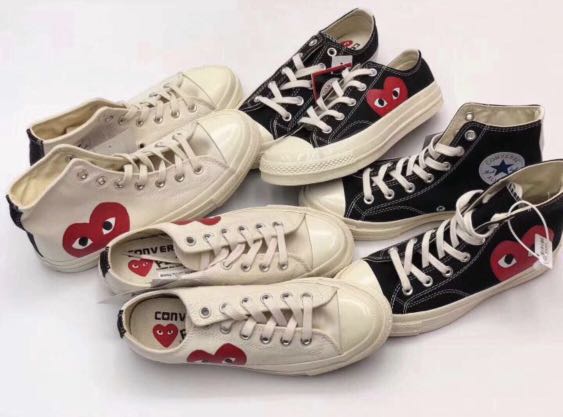 Converse X CDG, Men's Fashion, Footwear, Sneakers on Carousell