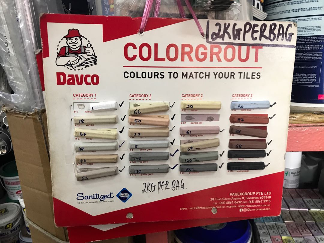 DAVCO COLORGROUT, Everything Else on Carousell