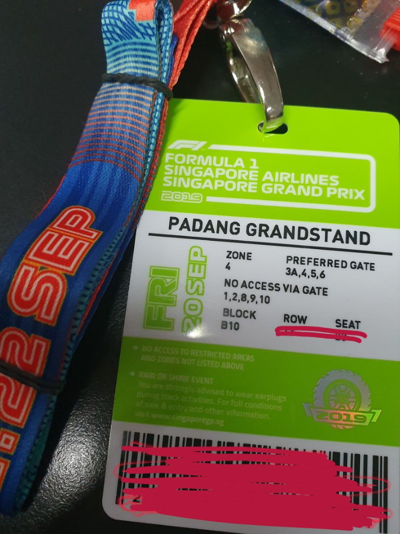 F1 padang grandstand x1, Tickets & Vouchers, Local Attractions ...