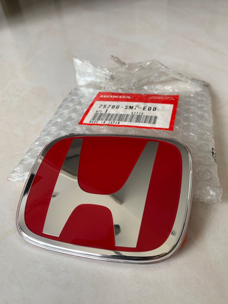 Honda Civic Type R Front Rear Red Badge Emblem Original, Car ...