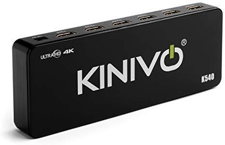 Kinivo K540 Premium 5-Port High Speed 4K HDMI Switch with IR Wireless ...