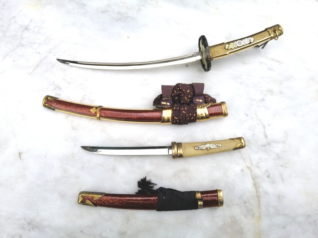 Miniature Japanese swords, Hobbies & Toys, Stationary & Craft, Handmade ...