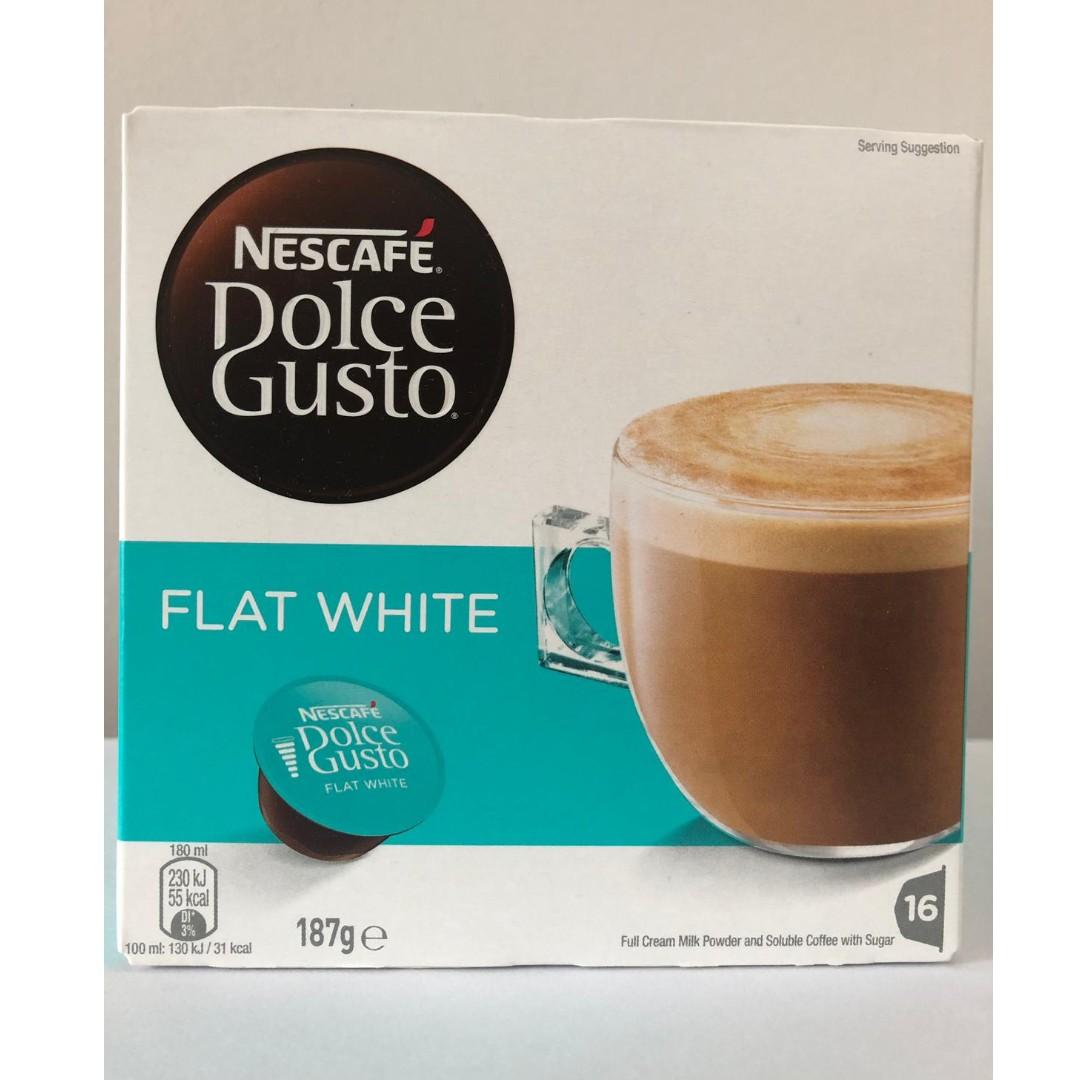 *NEW* Nescafe Dolce Gusto Capsule Flat White 16Pods/Box, Food & Drinks ...