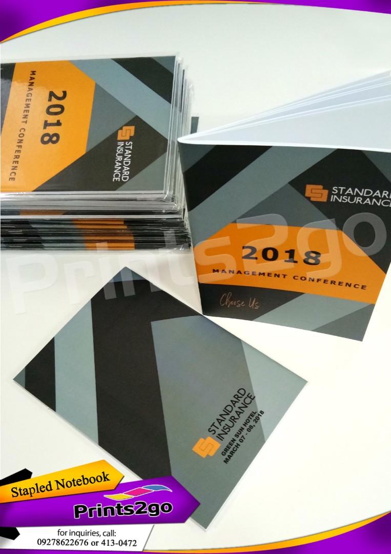 Customized Hardbound Stapled and Spring Notebook, Hobbies & Toys, Books ...