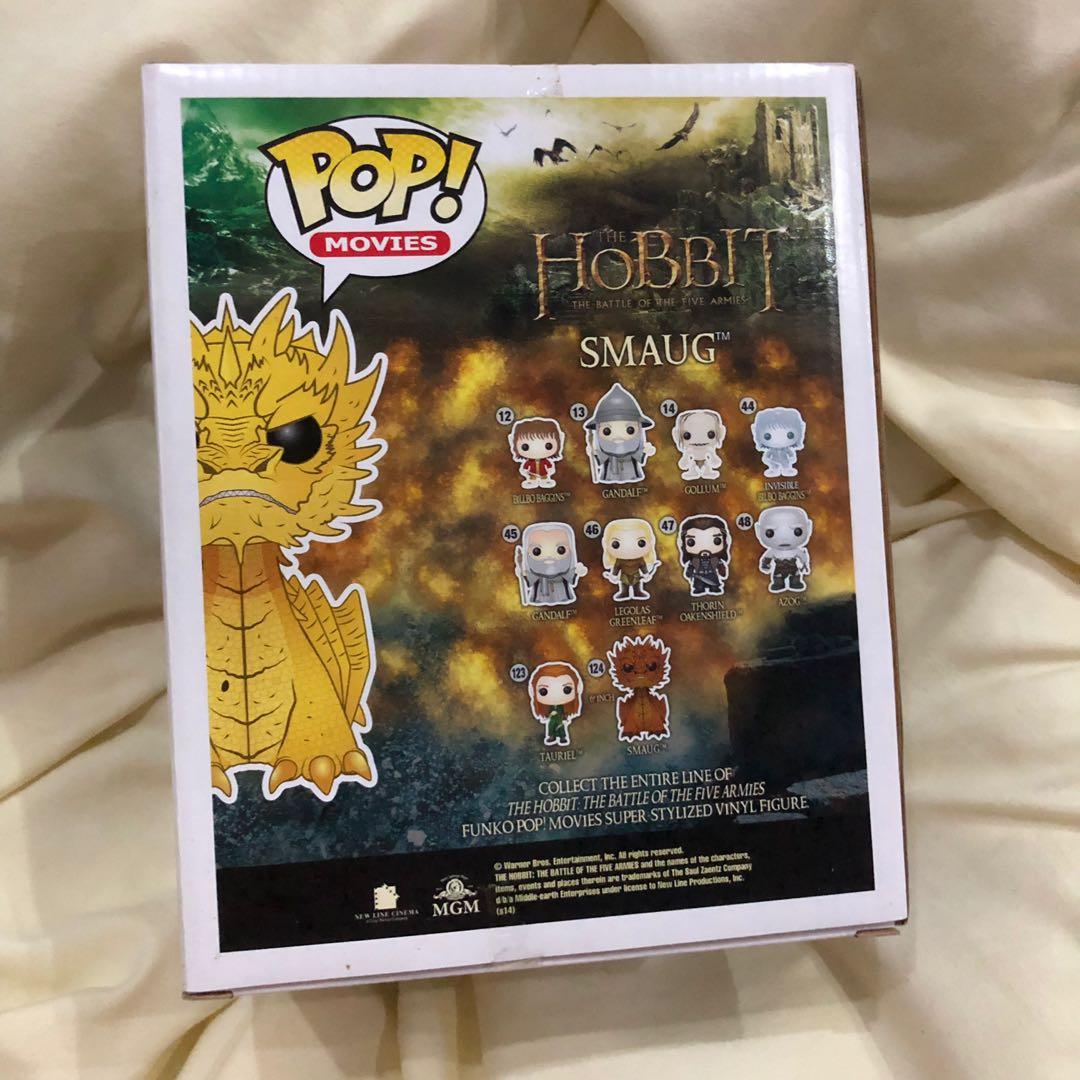 Pop Funko Lord Of The Rings LOTR The Hobbits Golden Smaug Gold Hot ...