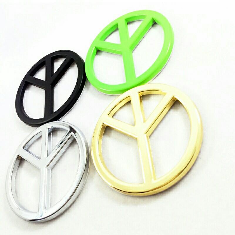 Sticker pelekat besi logo Peace, Auto Accessories on Carousell
