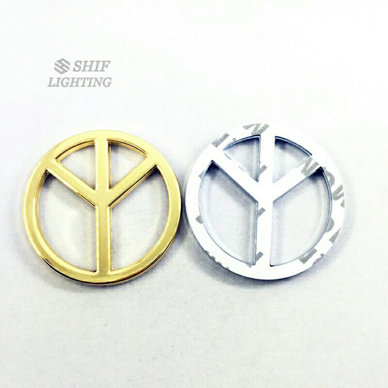 Sticker pelekat besi logo Peace, Auto Accessories on Carousell