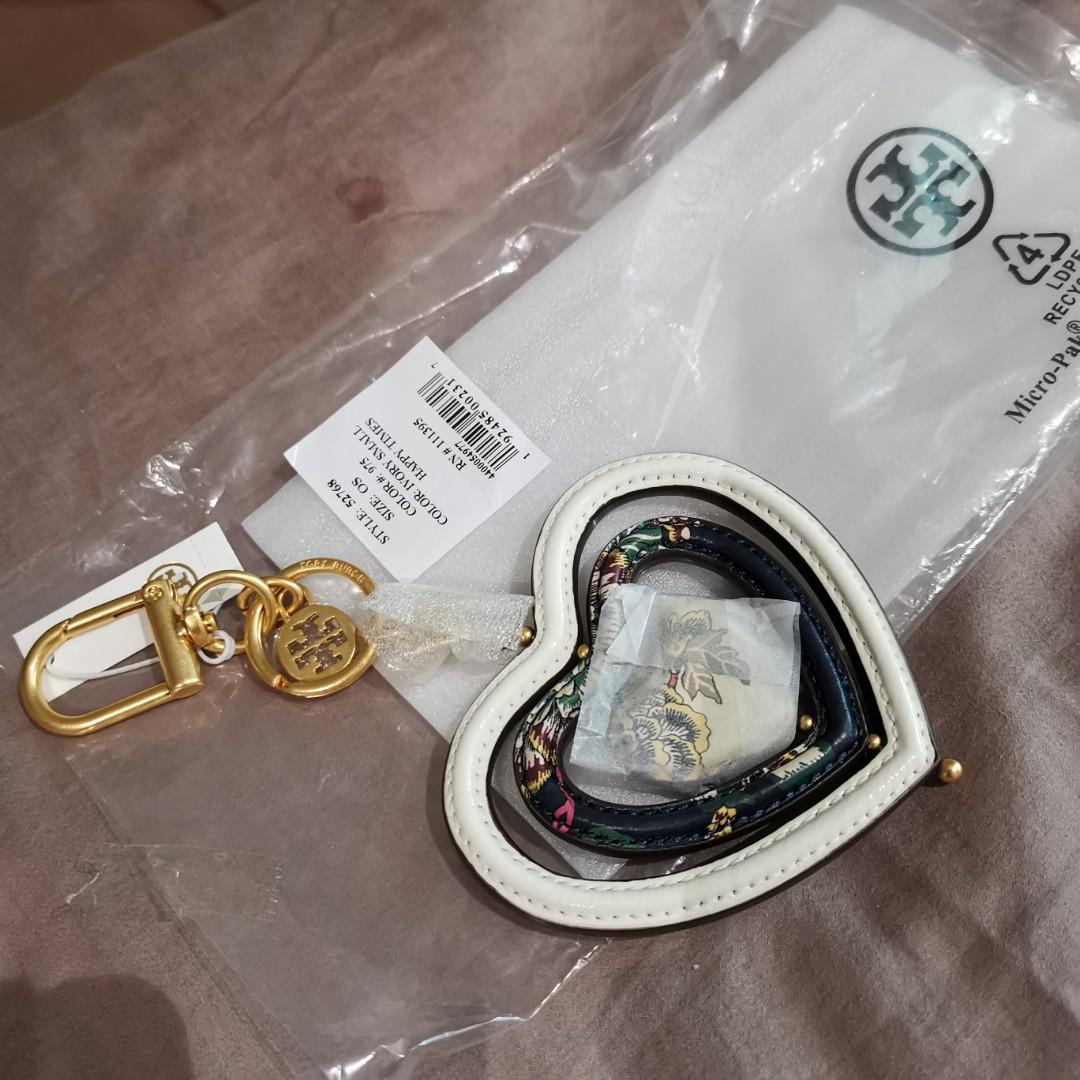 Tory Burch Heart Spinner Key Fob, Women's Fashion, Jewelry & Organisers ...