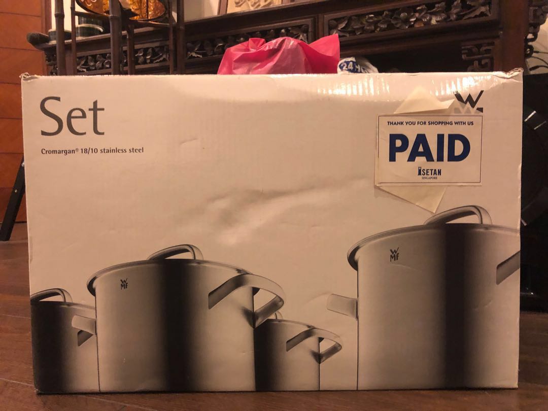 WMF Stainless Steel Cookware Set, Furniture & Home Living, Kitchenware ...