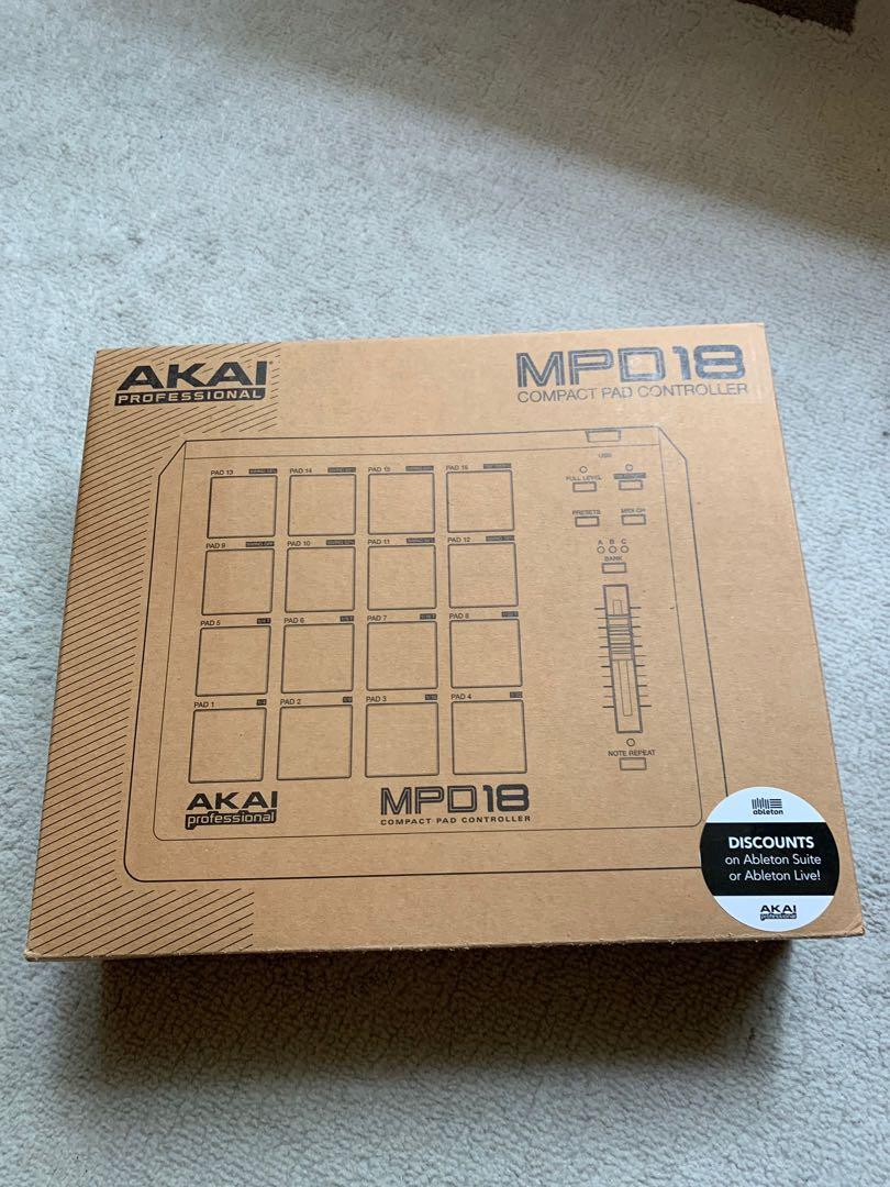 Akai MPD 18 compact pad controller, Hobbies & Toys, Music & Media ...