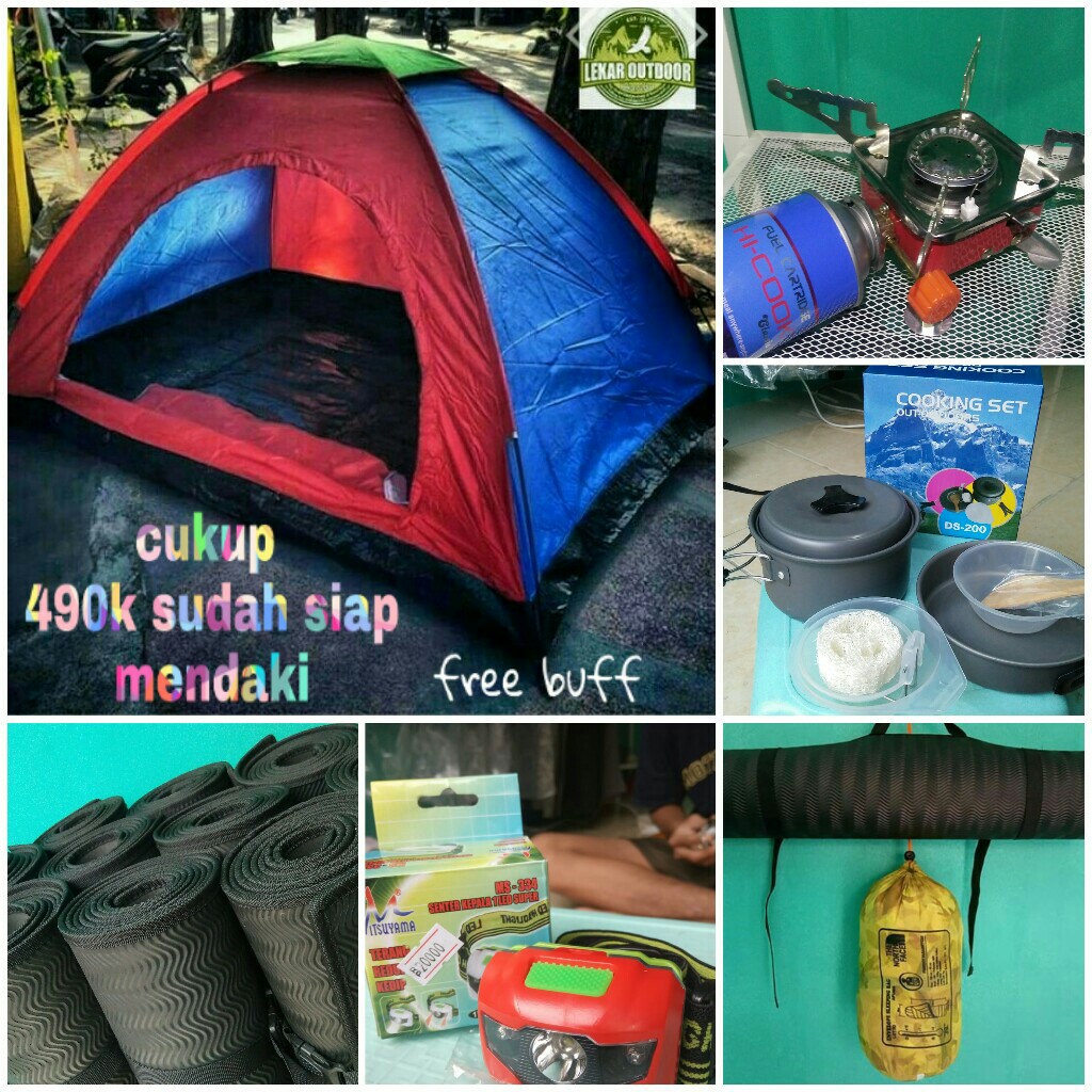 Alat gunung lengkap di Carousell
