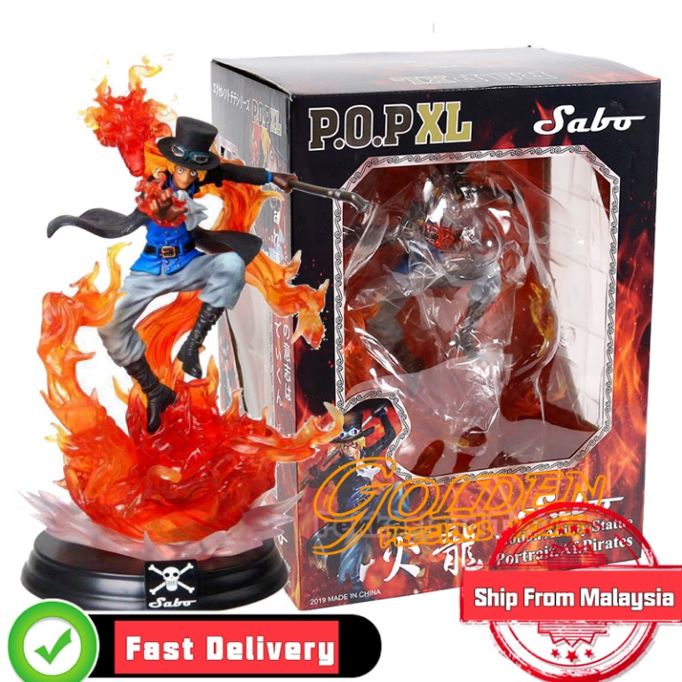 Anime One Piece P.O.P XL Sabo Action Figure 32cm Motion Ability Statue ...
