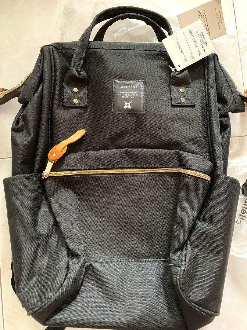 [AUTHENTIC] Black Anello Backpack, Luxury, Bags & Wallets on Carousell