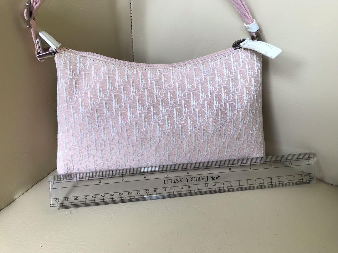 Authentic Christian Dior pink monogram pouch, Luxury, Bags & Wallets on ...