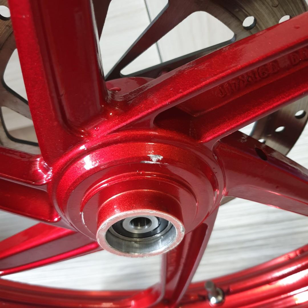 Enkei FC 6 Batang (Candy Red) Sniper, Motorcycles, Motorcycle ...