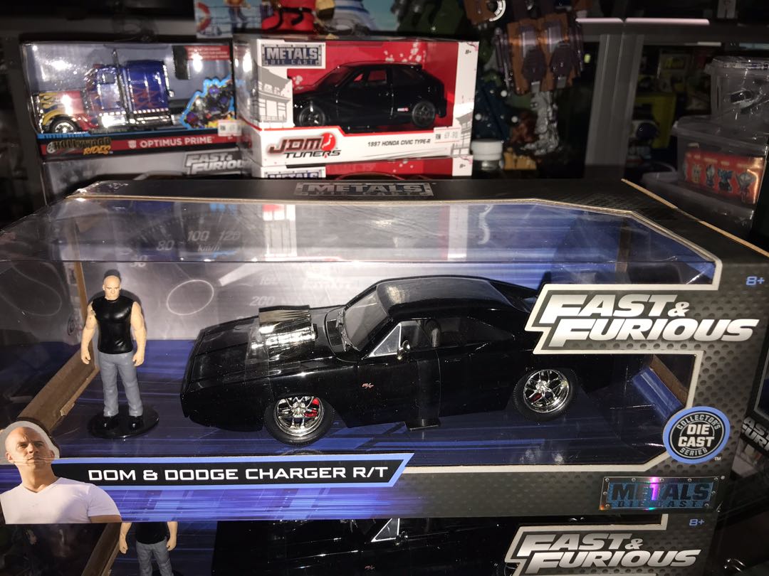 Jada Toys 1/24 Fast & Furious Dom & Dodge Charger R/T Diecast Car ...